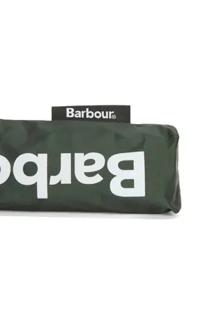 Barbour Logo Print Telescopic Mini Umbrella