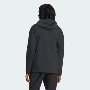 Adidas Lafc Tiro Travel Full-zip Hooded Windbreaker By - Black