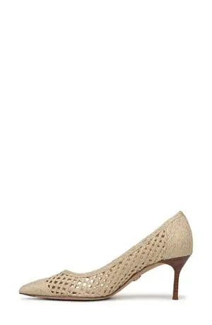 Veronica Beard Rita Raffia Pointed Toe Pump