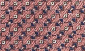 Canali Medallion Geo Silk Jacquard Neck Tie - Pink