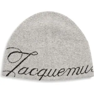 Jacquemus Le Bonnet Atelier Virgin Wool & Cashmere Beanie - Grey