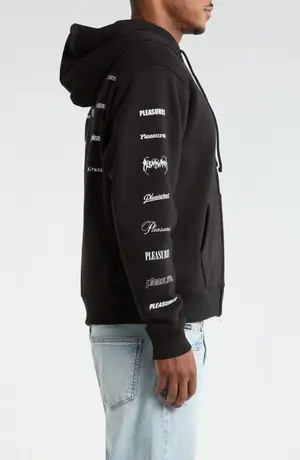 PLEASURES Woodmark Fleece Zip-up Hoodie