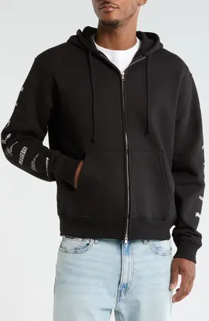 PLEASURES Woodmark Fleece Zip-up Hoodie