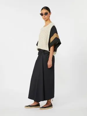Max Mara Cotton Satin Skirt
