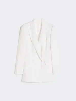Max Mara Cotton Crepe Canvas Blazer