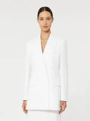 Max Mara Cotton Crepe Canvas Blazer