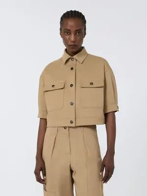 Max Mara Stretch Cotton Cropped Jacket