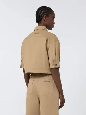 Max Mara Stretch Cotton Cropped Jacket