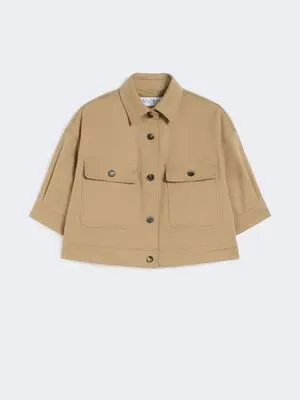 Max Mara Stretch Cotton Cropped Jacket