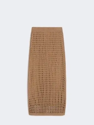 Max Mara Mesh Cotton Skirt - Desert