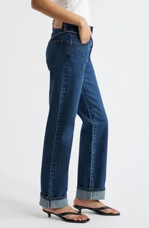 Moussy Vintage Lara Western Straight-leg Jeans - Dark Blue