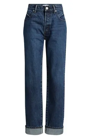 Moussy Vintage Lara Western Straight-leg Jeans - Dark Blue