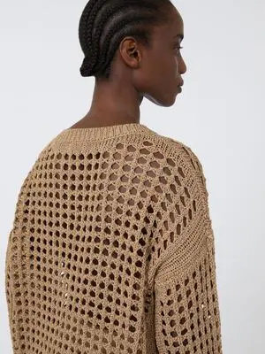 Max Mara Cotton Mesh Jumper