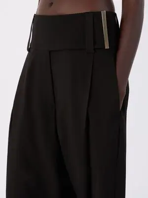 Max Mara Wide-fit Viscose Satin Trousers