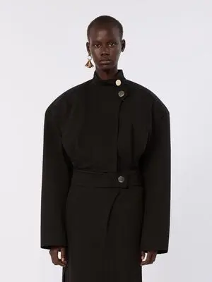 Max Mara Oversized Cotton Bomber Jacket