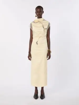 Max Mara Double-layer Satin Dress
