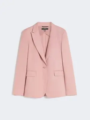 Max Mara Linen And Cotton Canvas Blazer - Antique Rose
