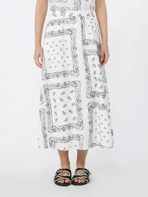 Max Mara Cotton-poplin Midi Skirt