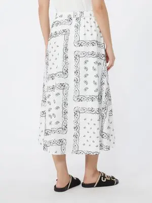Max Mara Cotton-poplin Midi Skirt