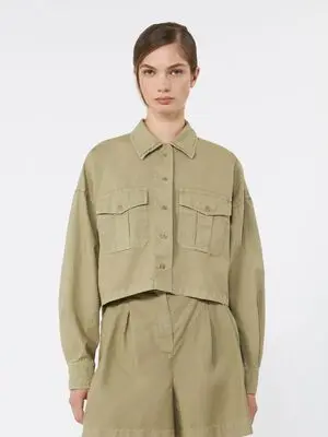 Max Mara Boxy Cotton Panama Shirt