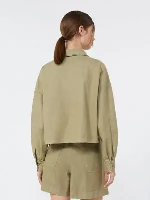 Max Mara Boxy Cotton Panama Shirt