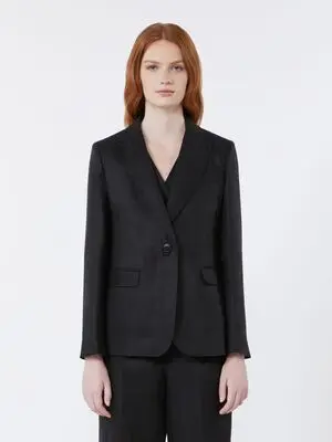 Max Mara Linen Canvas Blazer