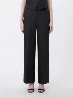 Max Mara Linen Canvas Trousers