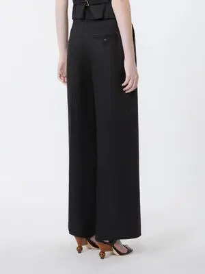 Max Mara Linen Canvas Trousers