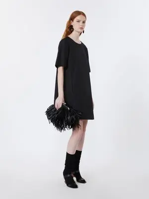 Max Mara Cotton And Linen Canvas Mini Dress