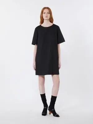 Max Mara Cotton And Linen Canvas Mini Dress