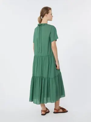 Max Mara Technical Cotton Canvas Dress