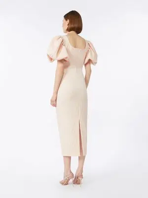 Max Mara Long Jacquard Cloque Dress