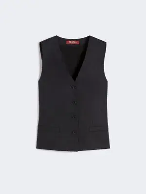Max Mara Linen Canvas Gilet