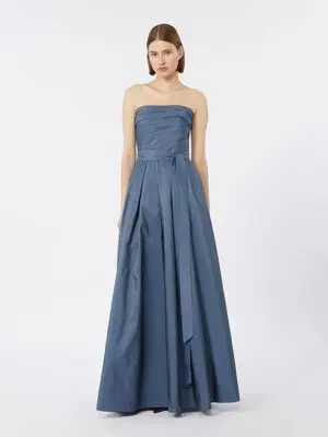 Max Mara Taffeta Bustier Maxi Dress