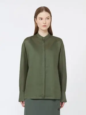 Max Mara Ramie Canvas Shirt