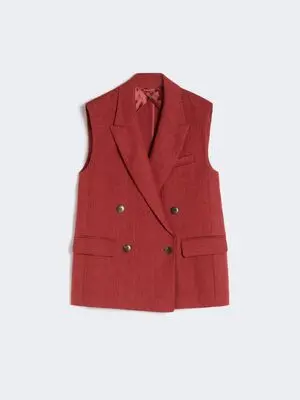 Max Mara Linen Twill Gilet