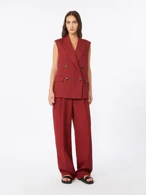 Max Mara Linen Twill Gilet