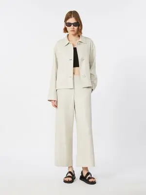 Max Mara Stretch Linen And Cotton Jacket