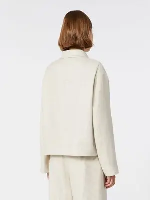 Max Mara Stretch Linen And Cotton Jacket - Ivory