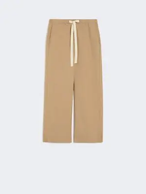 Max Mara Cotton Drawstring Trousers - Desert