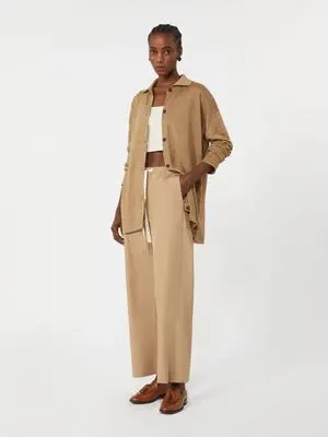 Max Mara Cotton Drawstring Trousers