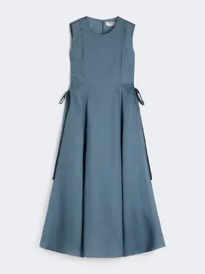 Max Mara Long Ramie Dress - Sky Blue
