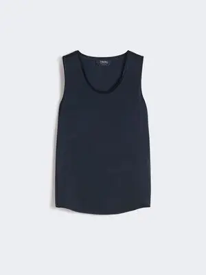 Max Mara Satin Top - Midnightblue