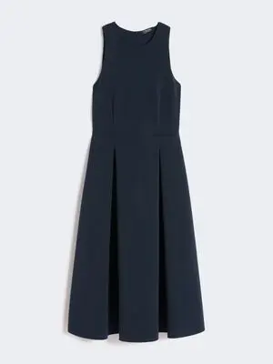 Max Mara Long Flared Scuba Jersey Dress - Ultramarine