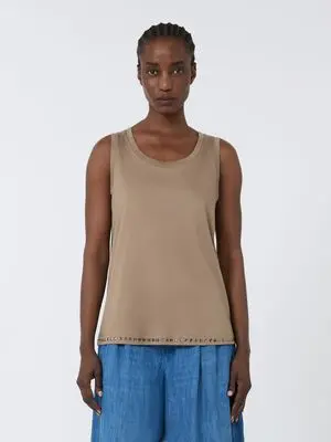 Max Mara Cotton And Modal Jersey Top