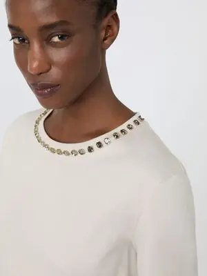 Max Mara Cotton And Modal T-shirt