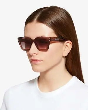 Isabel Marant Carmy Sunglasses - Brick/red Shaded