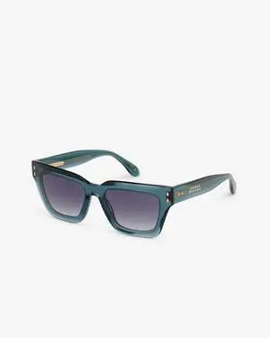 Isabel Marant Carmy Sunglasses Teal/dark Grey Shade