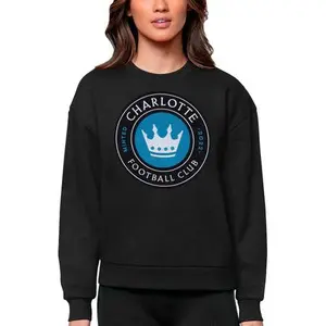 ANTIGUA Charlotte Fc Team Logo Victory Pullover Sweatshirt - Black
