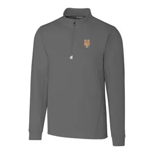 Cutter & Buck New York Mets Traverse Stretch Quarter-zip Pullover Top
